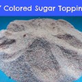 DIY Colored Sugar Topping For Cupcakes