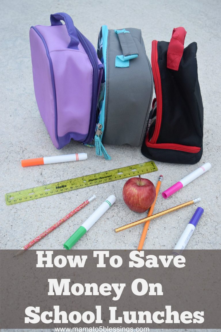 How To Save Money On School Lunches - Mama to 6 Blessings